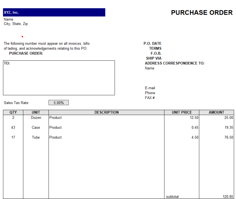 28+ Business Purchase Order Templates [Excel & Word]