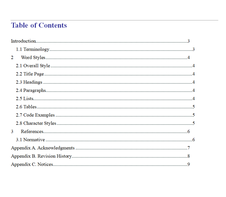 17+ Proper Table of Contents Templates (FREE Download)