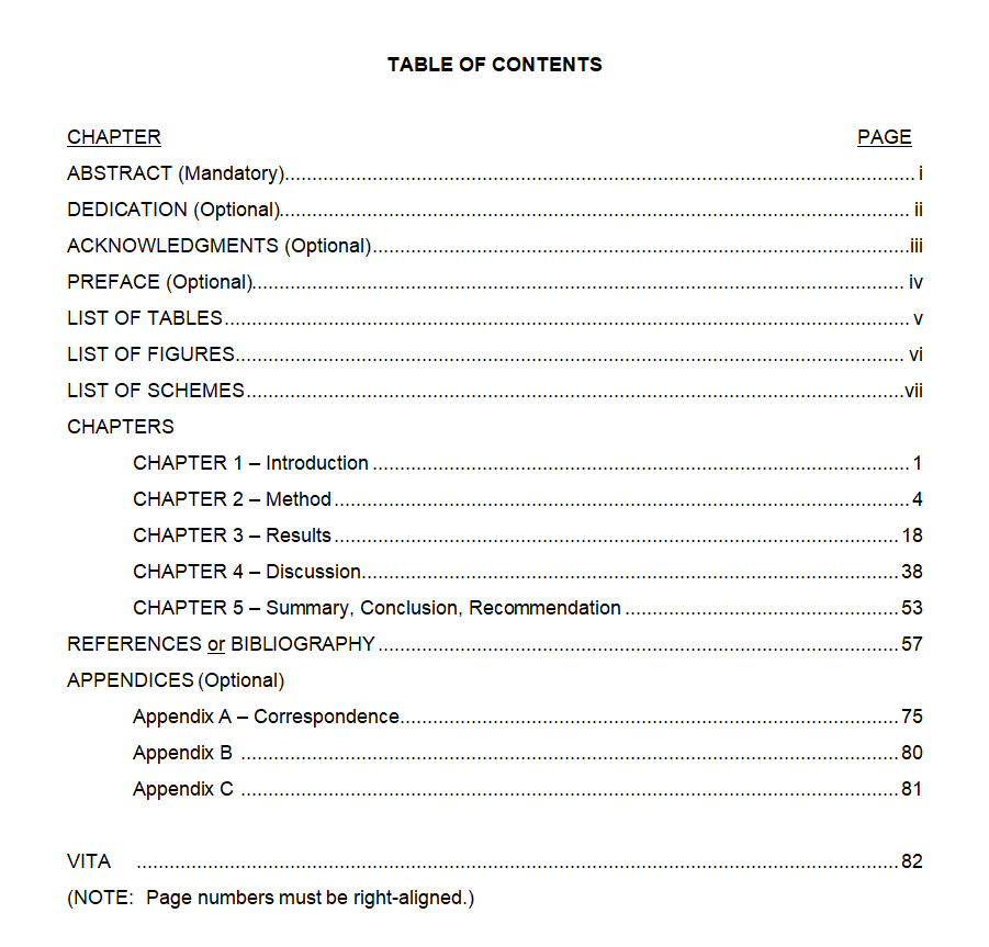 17+ Proper Table of Contents Templates (FREE Download)