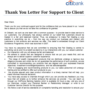 10+ Simple Thank You Letter for Support Templates / Formats